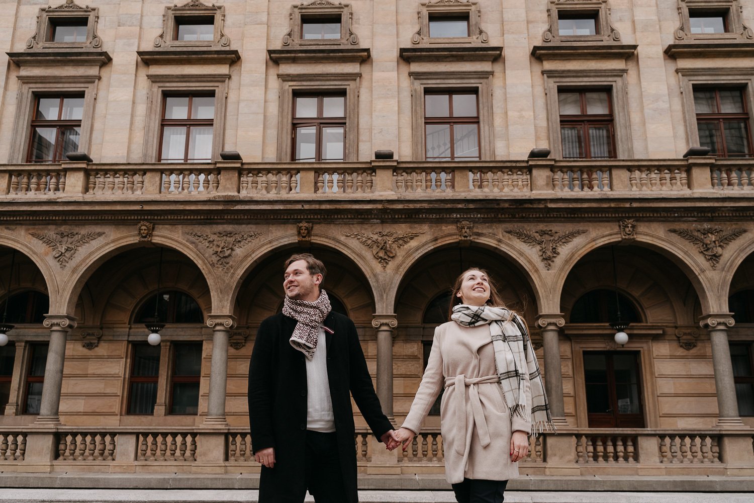 Egils & Sintija: Couple photoshoot at National Theatre
